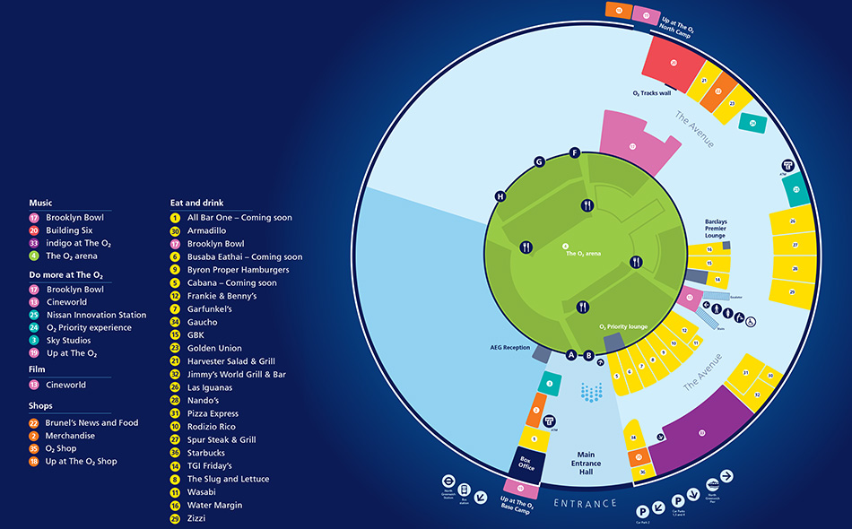 Maps | Getting to The O2 | The O2